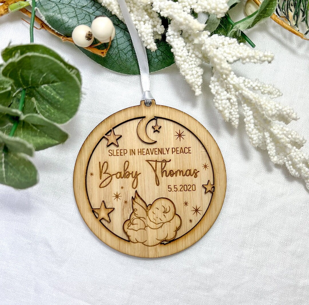 Baby Loss Gift, Personalised Memorial Ornament, Miscarriage Keepsake ...