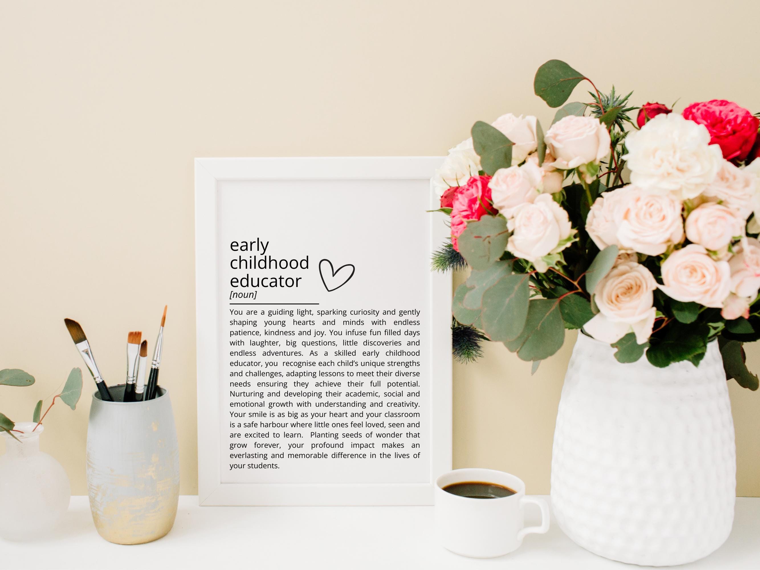Early Childhood Educator Print, Digital Download, Description Poster ...