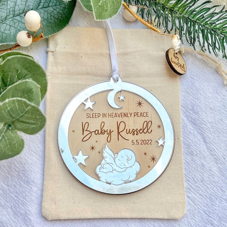 Baby Loss Gift, Personalised Memorial Ornament, Miscarriage Keepsake ...