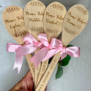Personalised Engraved Wooden Spoon, Mothers Day Gift for Mum ...