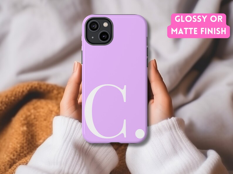 Monogram iPhone 15 Pro Max Plus Case, Personalised Initial iPhone 14 13 ...