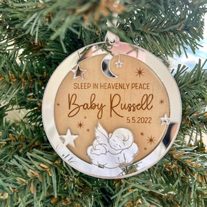 Baby Loss Gift, Personalised Memorial Ornament, Miscarriage Keepsake ...