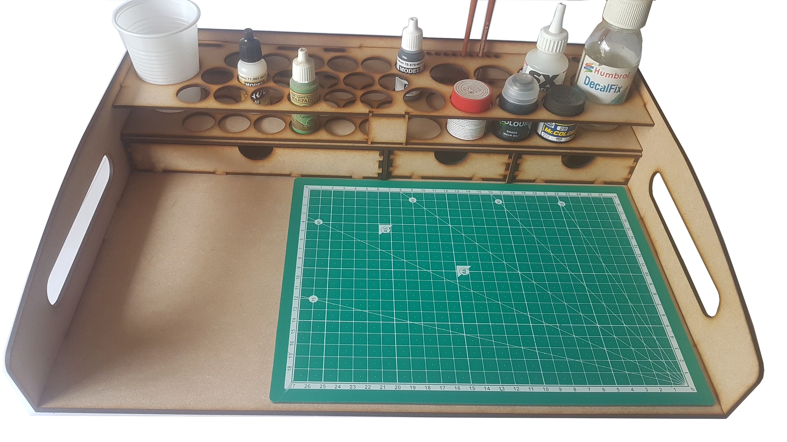 Workstation With Drawers Designed to Hold Vallejo AK Paints - Etsy ...