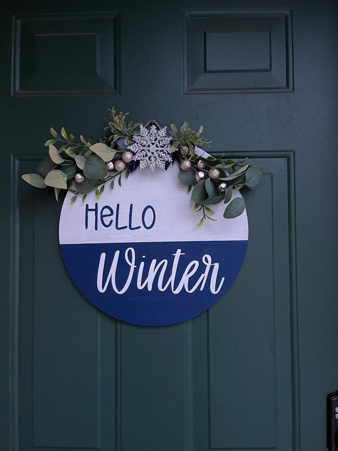 Hello Winter Wooden Sign - Etsy