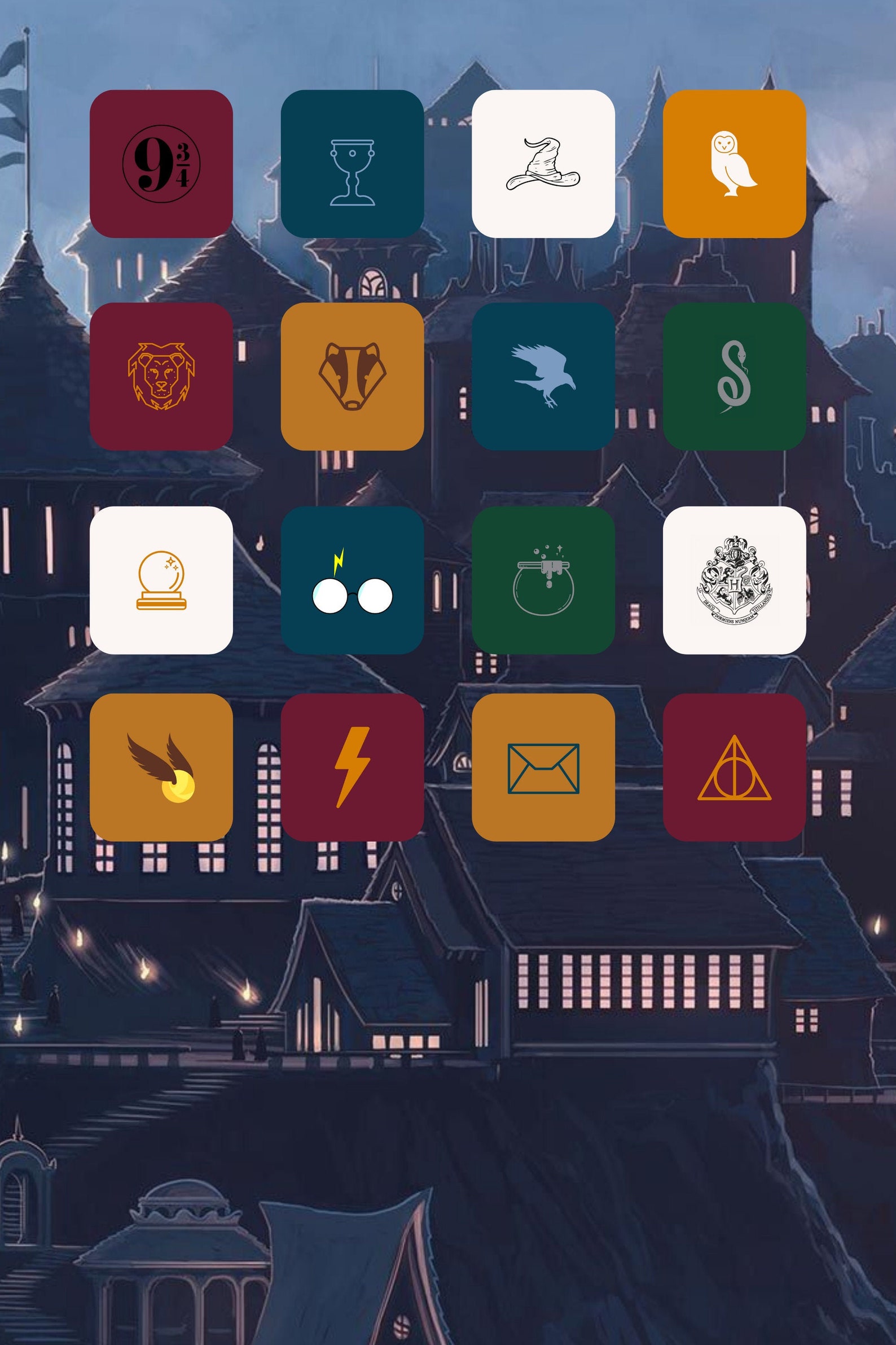 Magical Wizard Themed Ios14 Iphone App Icons - Etsy