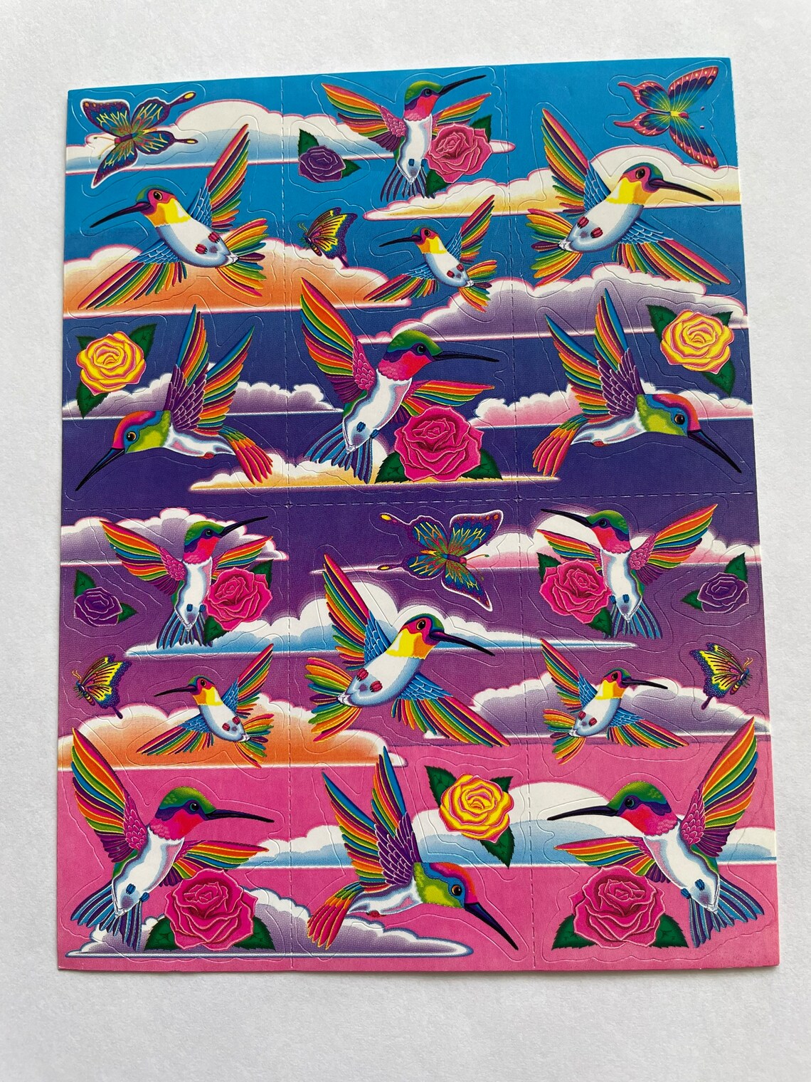 Lisa Frank Stickers Hummingbird 2 - Etsy