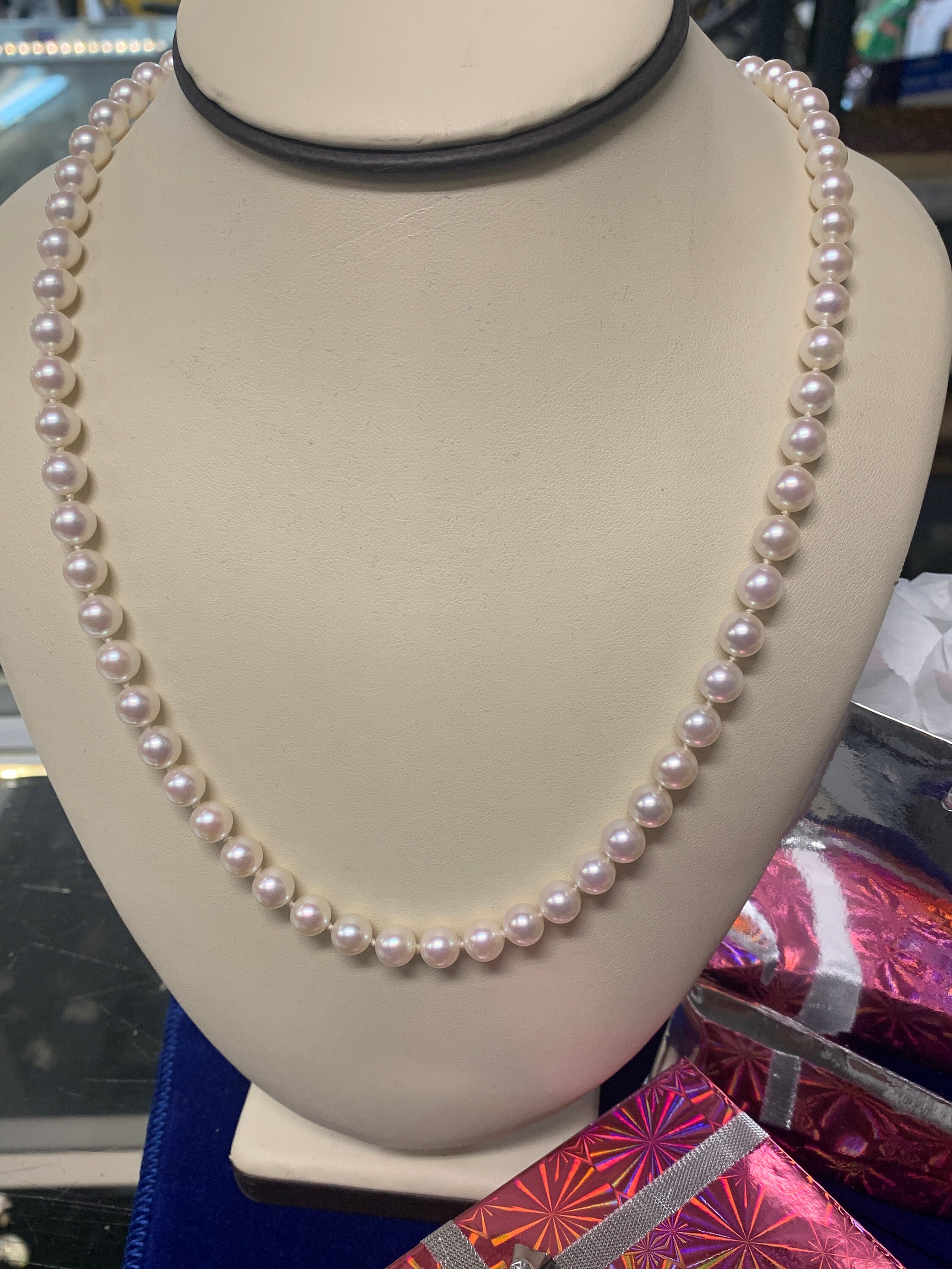 14kt Yellow Gold Freshwater Pearl Strand Necklace Etsy