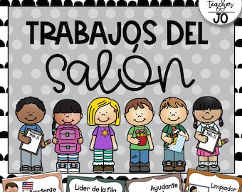 Editable Classroom Jobs Chart in Spanish – Classroom Helpers ...