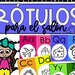 Rotulos Para El Salon (classroom Decor) Rainbow Theme - Etsy