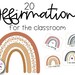 20 Affirmation Cards - Boho/rainbow Theme - Etsy