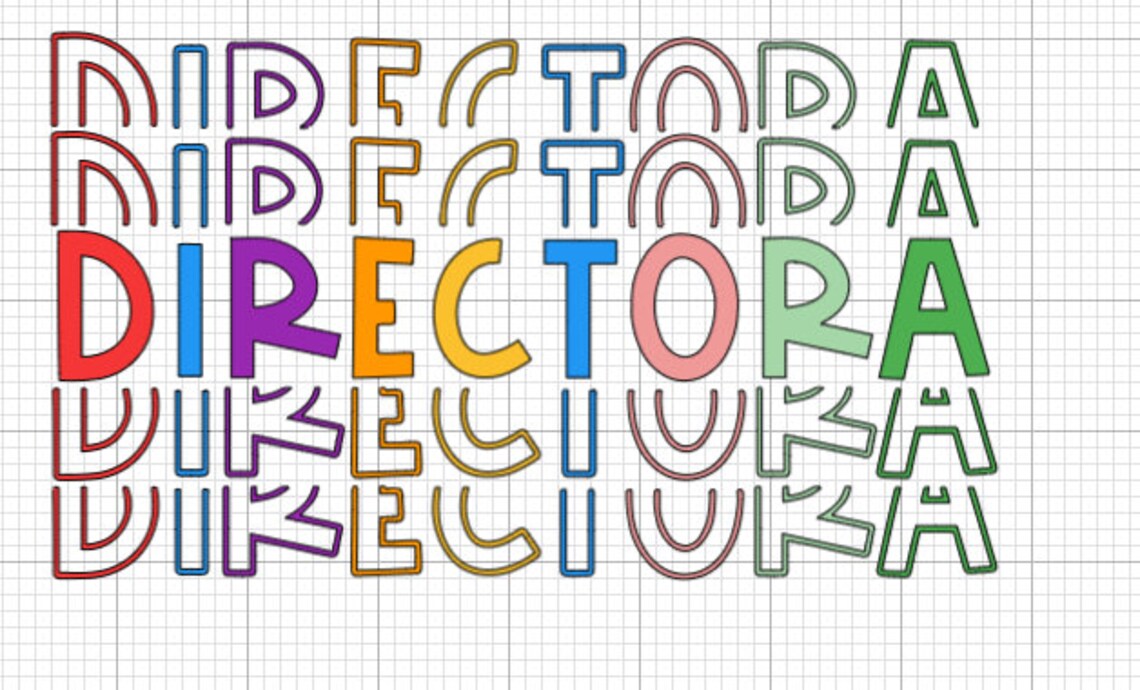 Directora/bilingual/ Repeated Font - Etsy UK