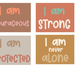 20 Affirmation Cards - BOHO Palette - Etsy