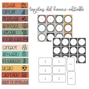 Boho /neutral Spanish Classroom Decor - Editable Files Included - Etsy