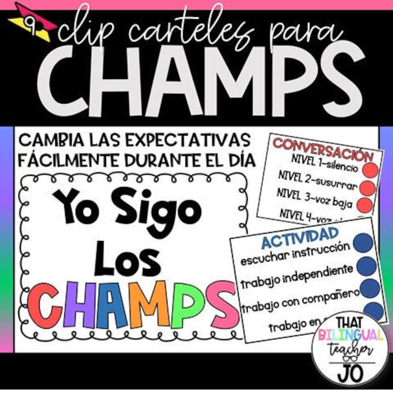CHAMPS Clip It Posters - in Spanish - Etsy