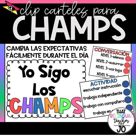 CHAMPS Clip It Posters - in Spanish - Etsy