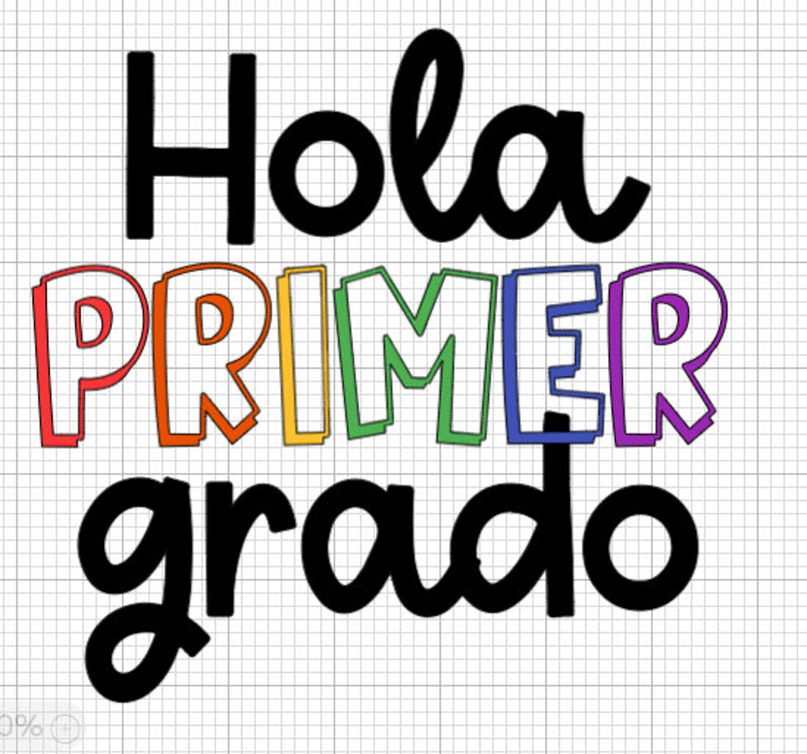 Hola Primer Grado SVG - Etsy