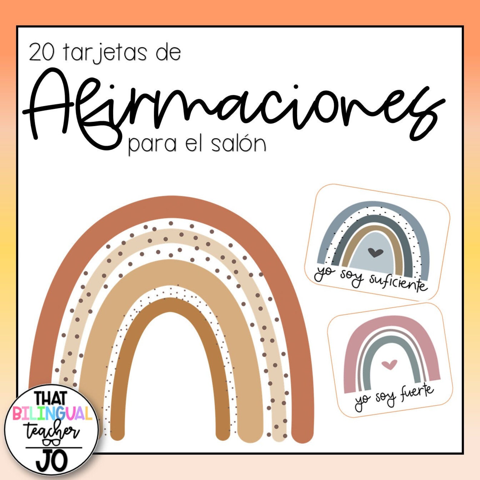 Boho Spanish Affirmation Cards - Etsy