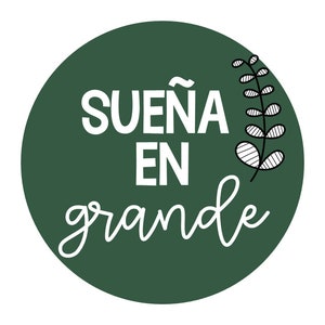 Round Motivational Posters - Earth Tones - Spanish - Etsy