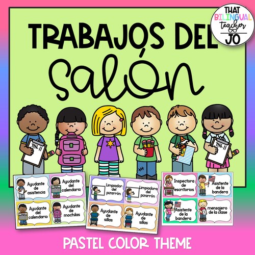 Trabajos Del Salon Classroom Jobs Spanish - Etsy