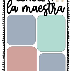 Meet the Teacher Templates ~ English AND Spanish ~growing Editable ...