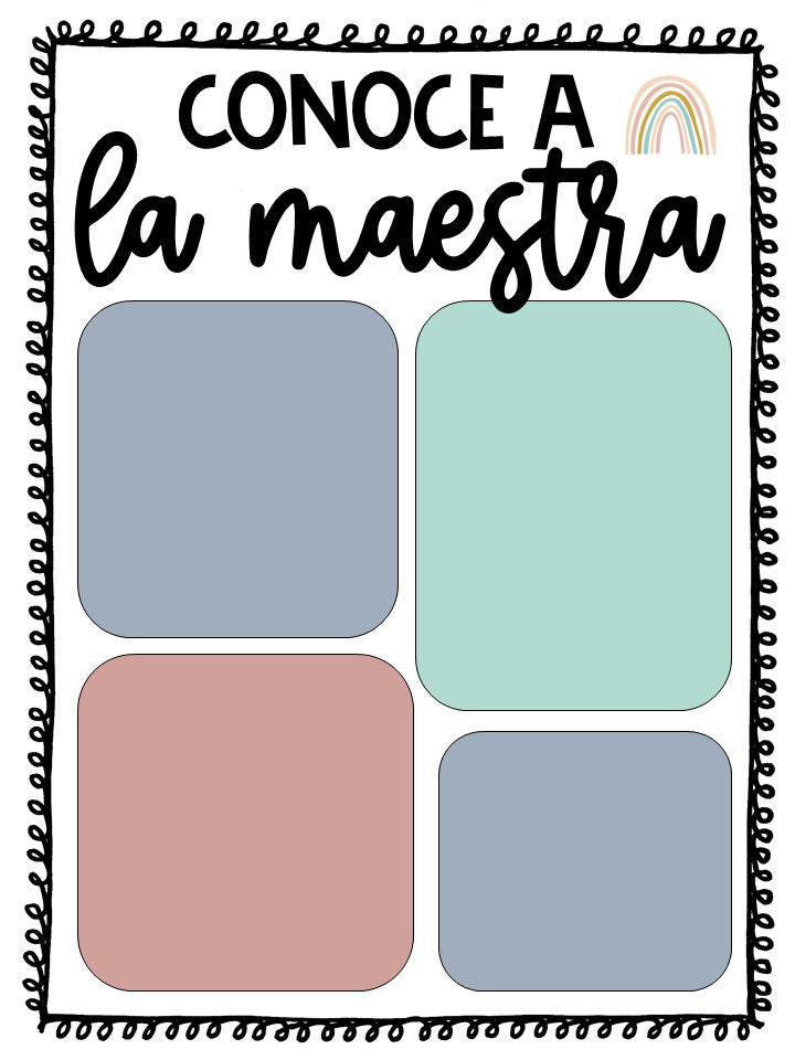 Meet the Teacher Templates ~ English AND Spanish ~growing Editable ...