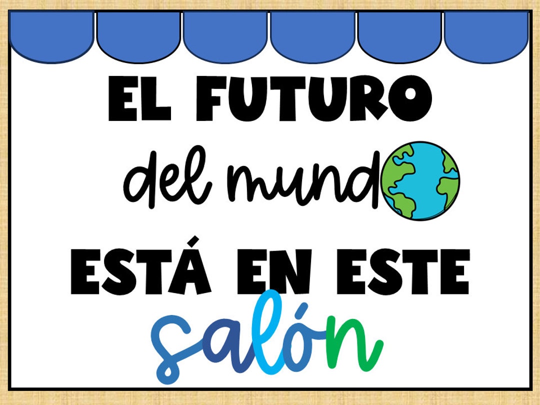 Bulletin Board Spanish - El Futuro Del Mundo - Etsy