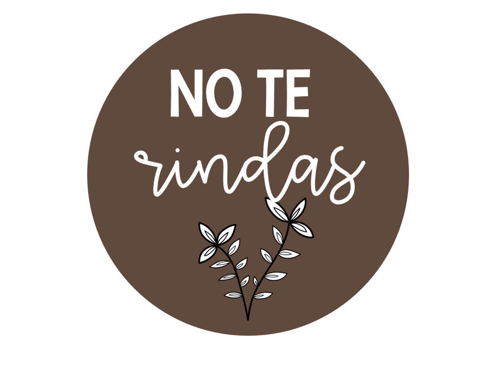 Round Motivational Posters Earth Tones Spanish - Etsy