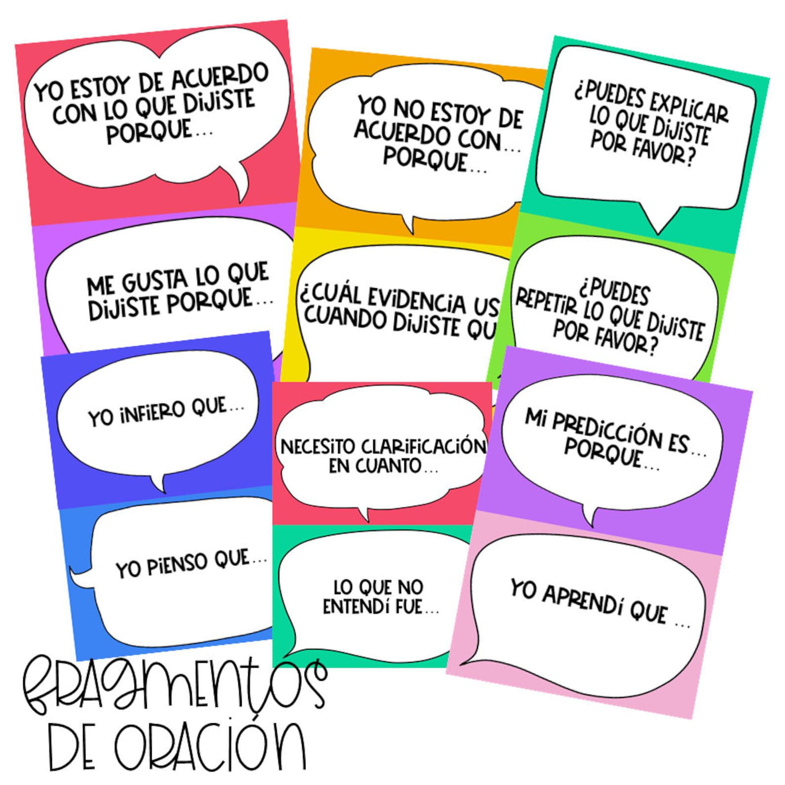 Rotulos Para El Salon (classroom Decor) Rainbow Theme - Etsy