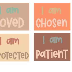 20 Affirmation Cards - BOHO Palette - Etsy