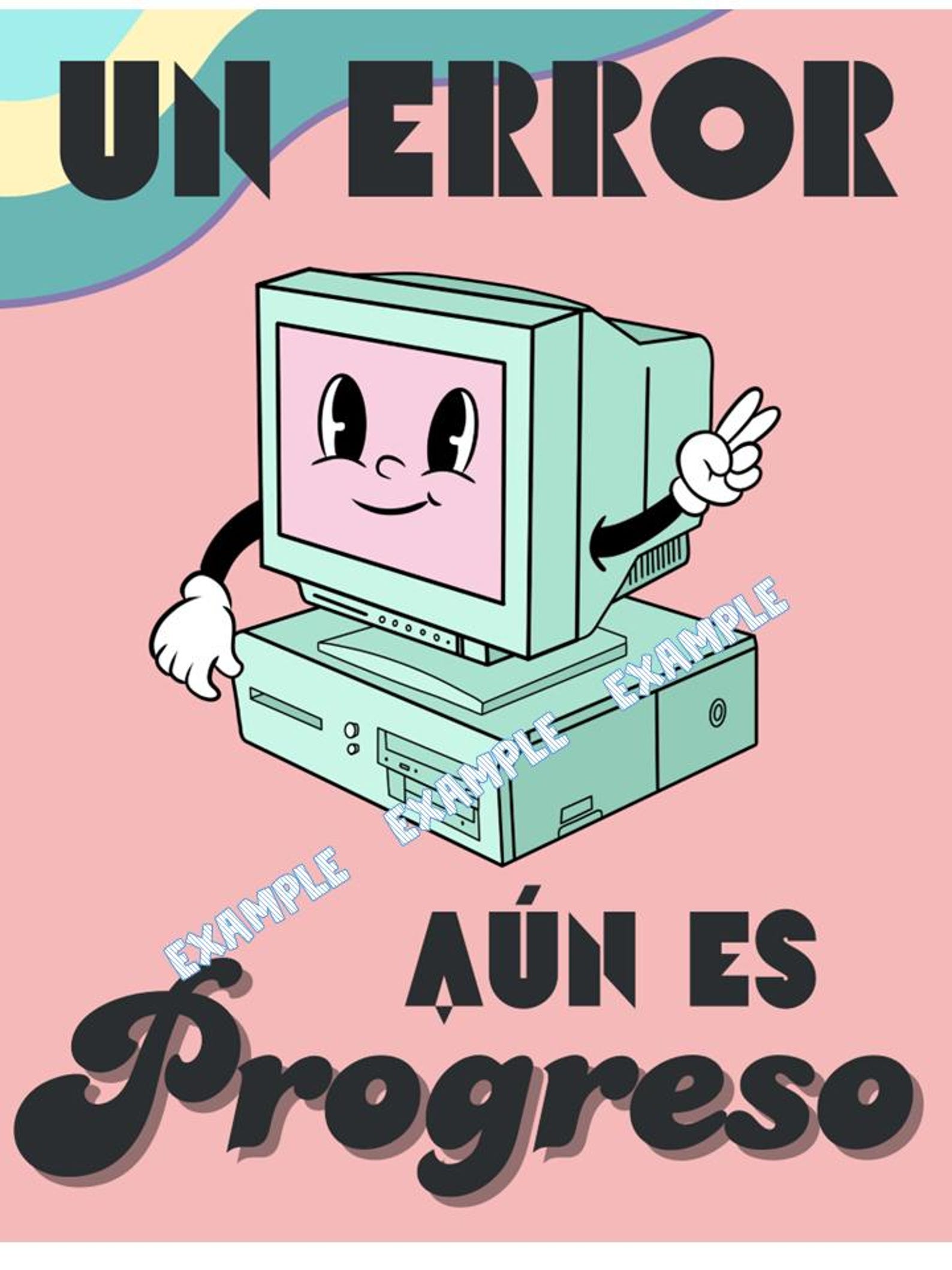 Retro Style Spanish Growth Mindset Posters for the Classroom - Etsy