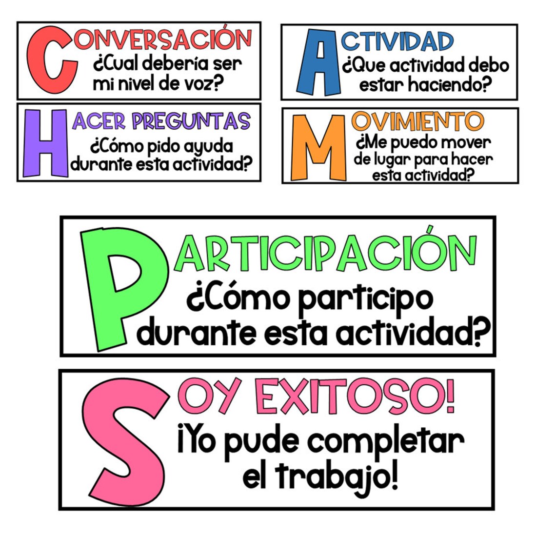 CHAMPS Clip It Posters - in Spanish - Etsy