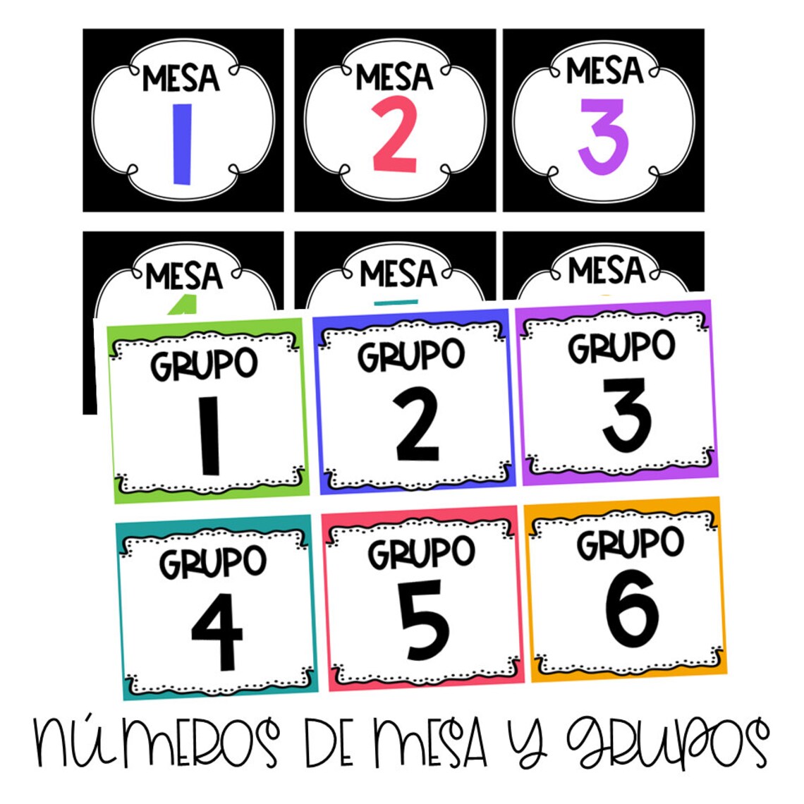 Rotulos Para El Salon (classroom Decor) Rainbow Theme - Etsy