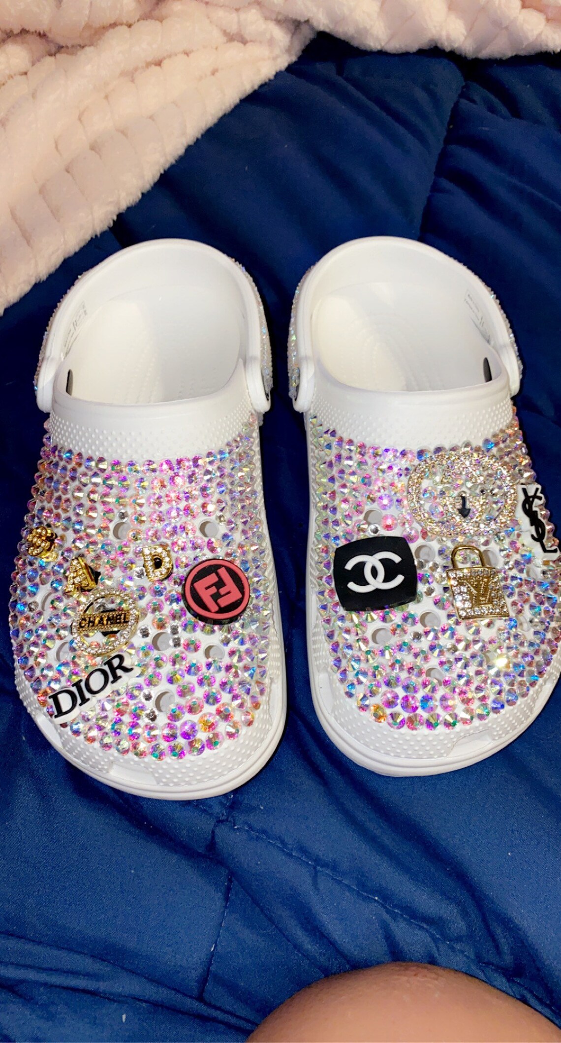 Womens blinged out rhinestone crocs | Etsy