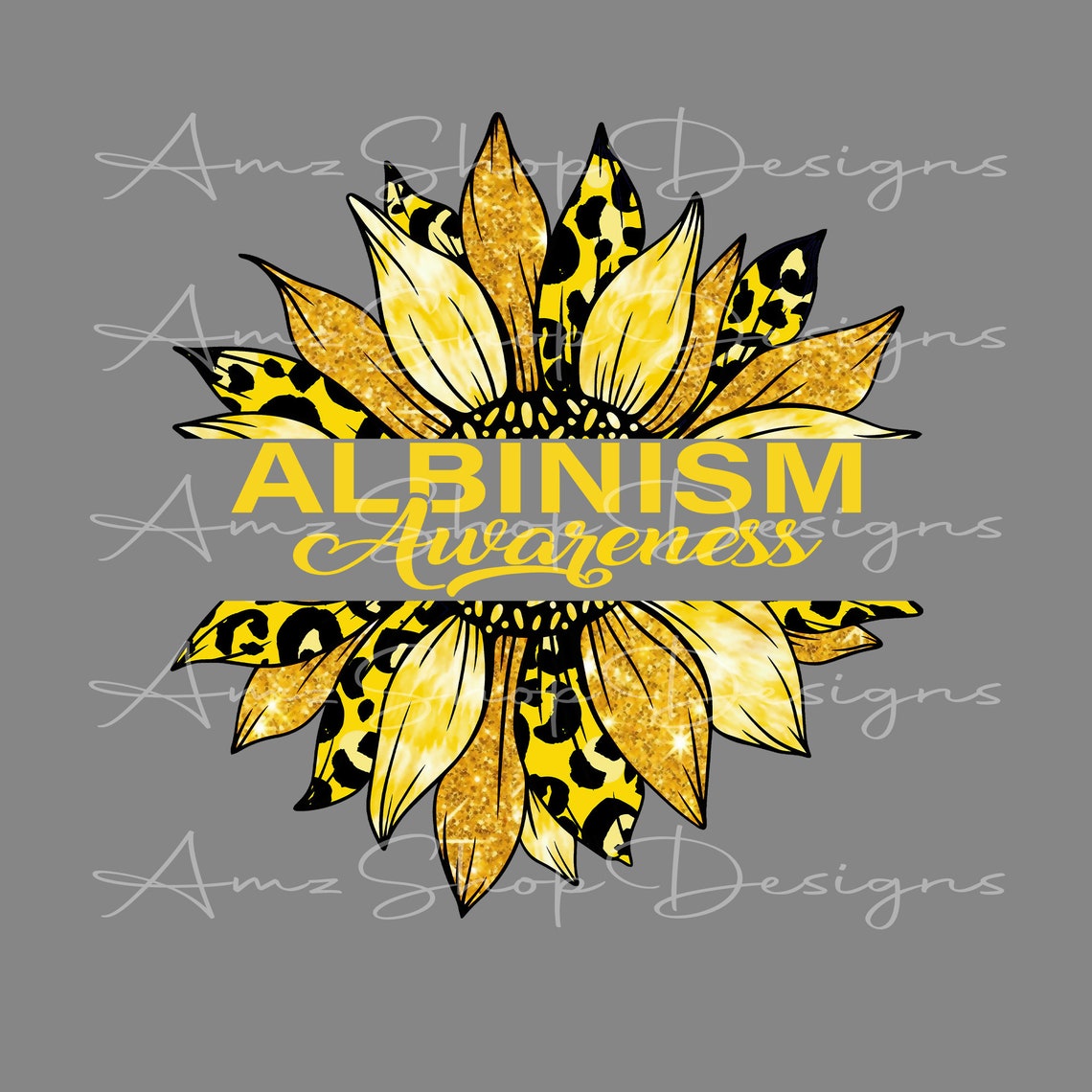 Albinism Awareness Ribbon Png, We Wear Yellow Png, Sunflower Albinism ...