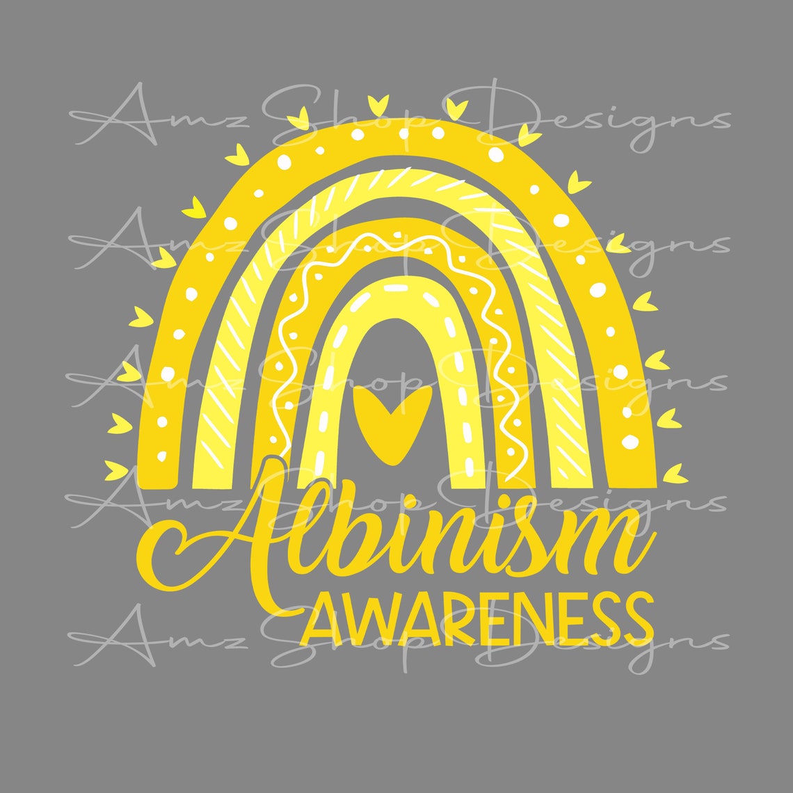 Albinism Awareness Ribbon Png, We Wear Yellow Png, Rainbow Albinism ...