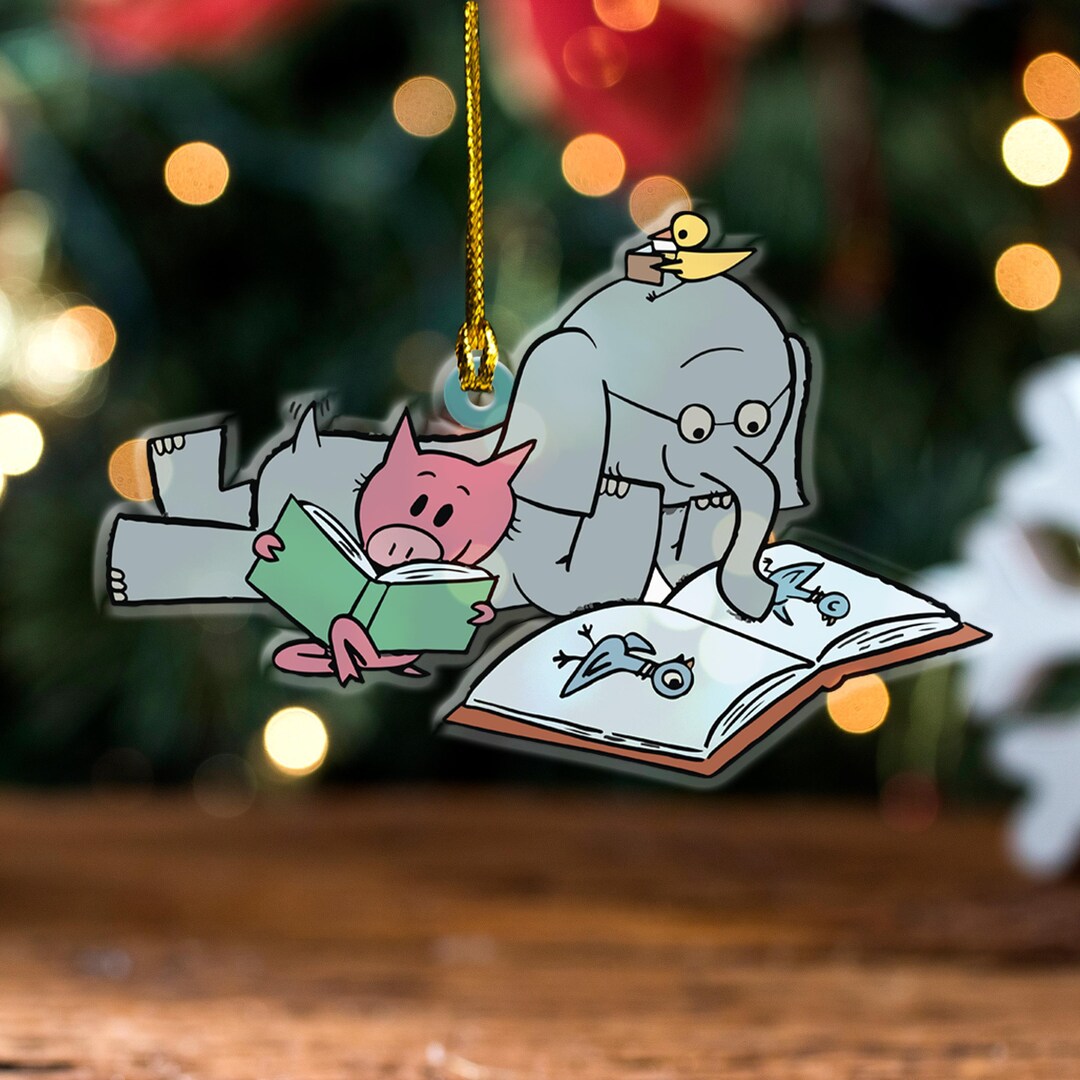 Elephant and Piggie Ornament, Piggie Ornament, Elephant Piggie Pigeon ...