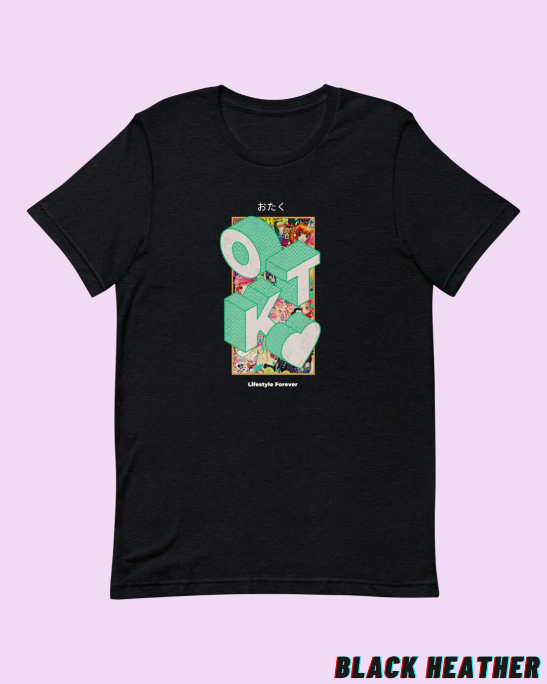 Otaku Lifestyle Shojo Womens T-shirt / High-quality Kawaii Tee for ...