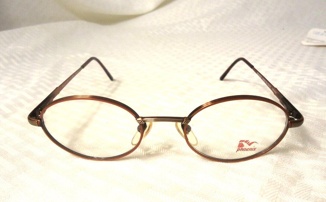 Ambassador Phoenix Italy Eyeglass Frames Bronze Pewter LF 275 50-20 145 ...