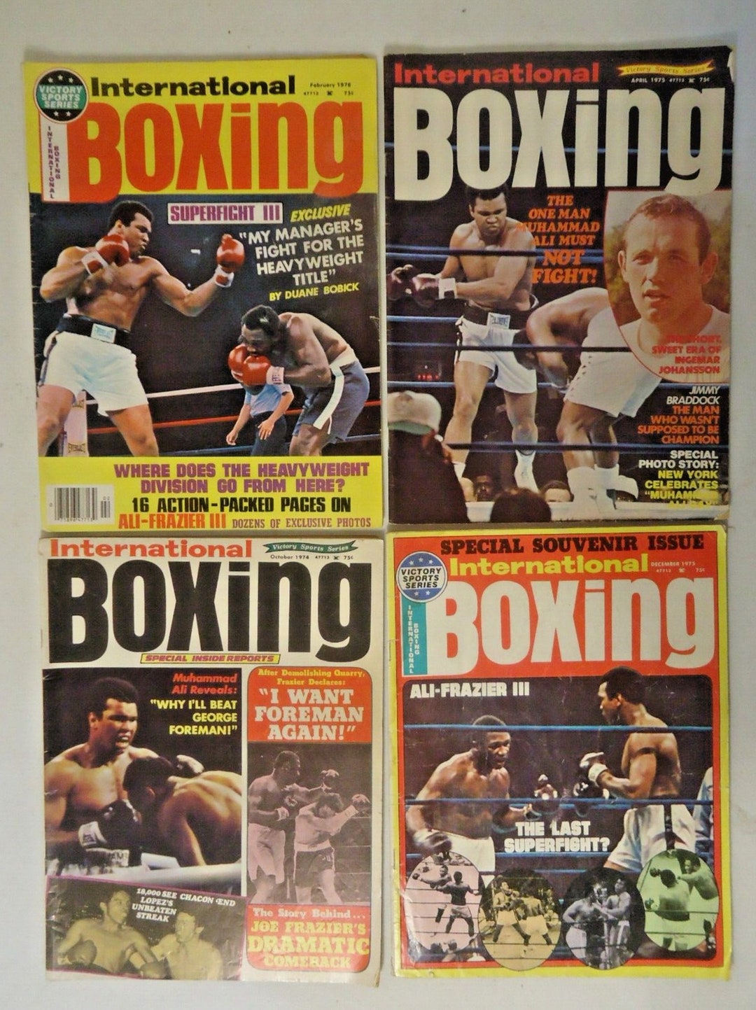 4 Vintage International Boxing Magazines Muhammad Ali Covers - Etsy