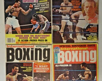 4 Vintage Boxing International Magazines Muhammad Ali George - Etsy