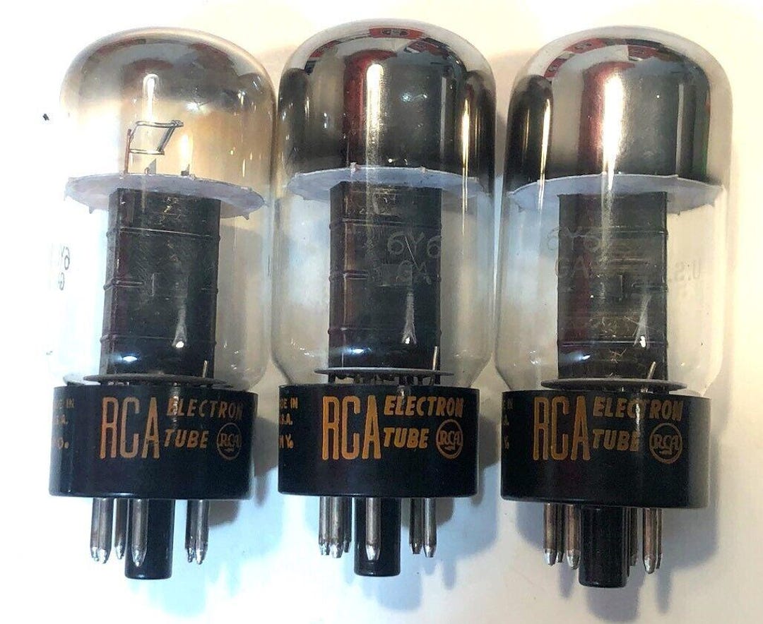 3 RCA 6Y6 GT Radio Amplifier Electron Vacuum Tubes TV-7 Tested Strong ...