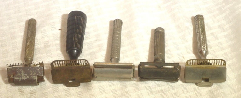 5 Vintage Safety Razors Every Ready GEM Gillette - Etsy