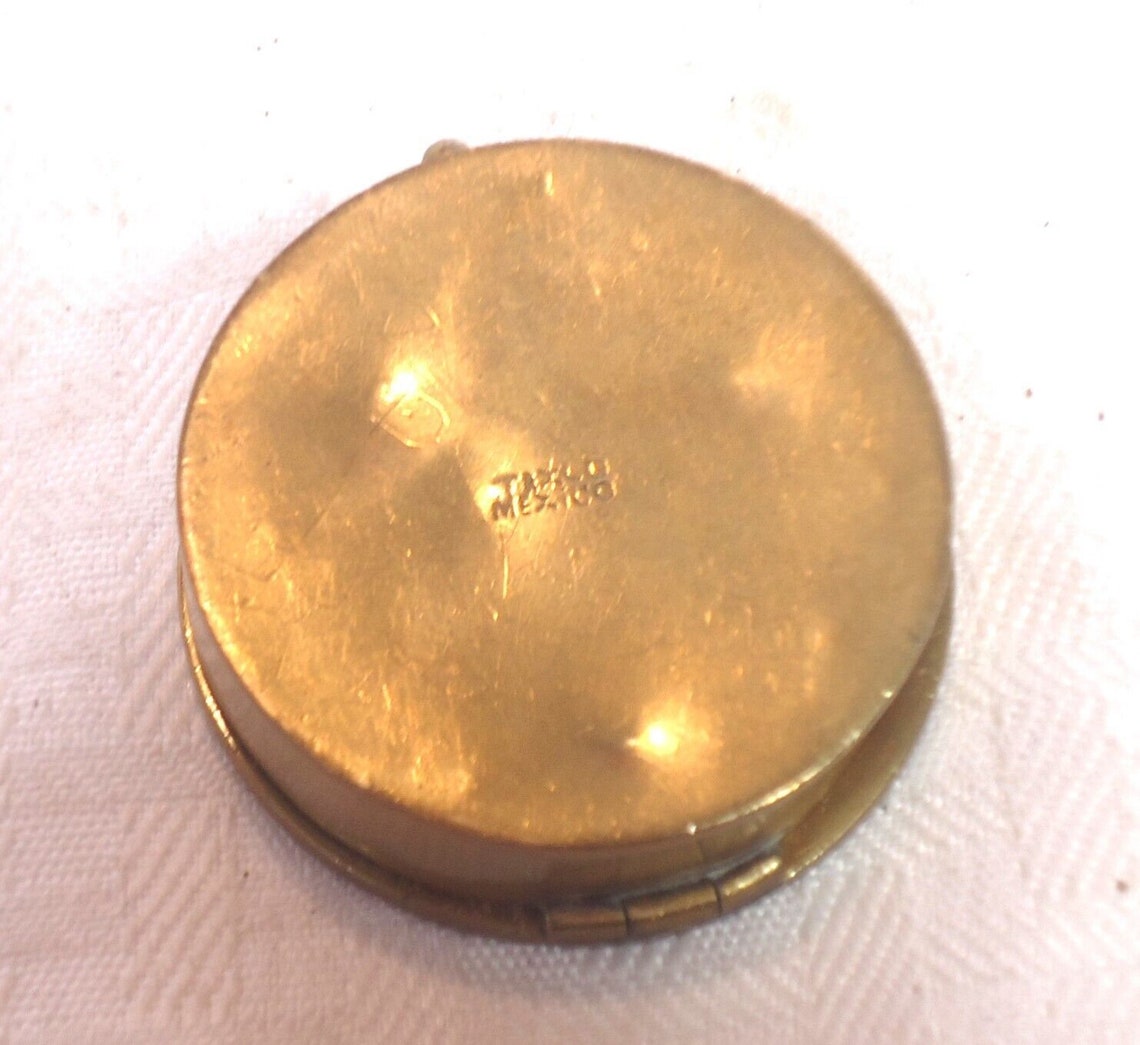 Vintage Taxco Mexico Abalone Mother of Pearl Pill Box - Etsy