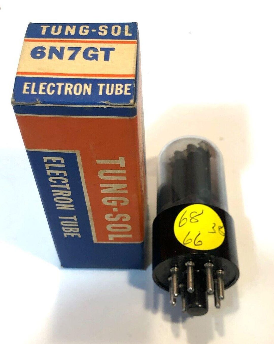 Vintage NOS Tung Sol 6N7 Electron Amplifier Radio Vacuum Tube in Box ...