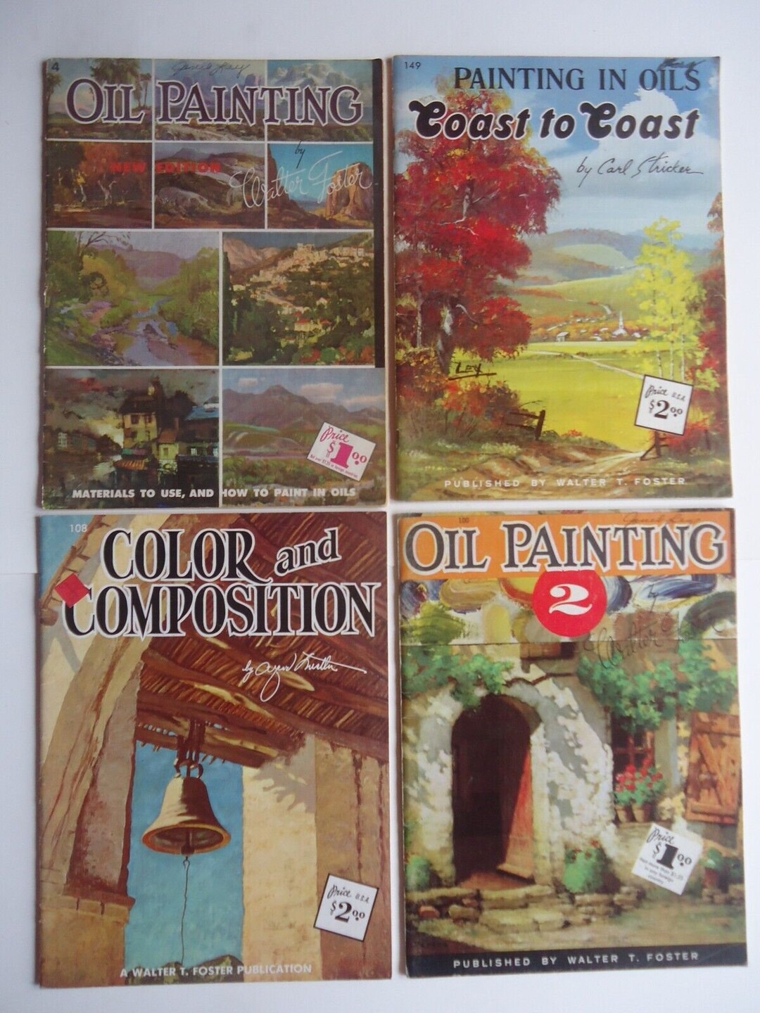 4 Walter Foster How to Draw & Paint Books Oil Painting Color and ...