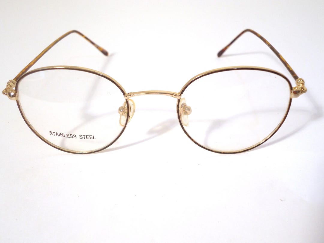 Star Metal Eyeglass Frames Model Gold Demi Amber 47-21 145 Lot 914 - Etsy