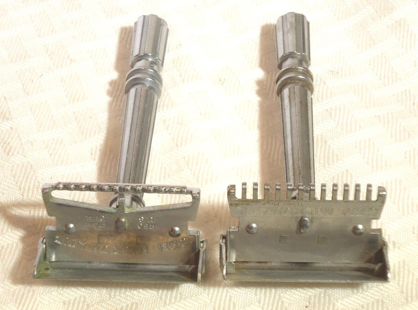 2 Vintage GEM Micromatic Safety Razors - Etsy