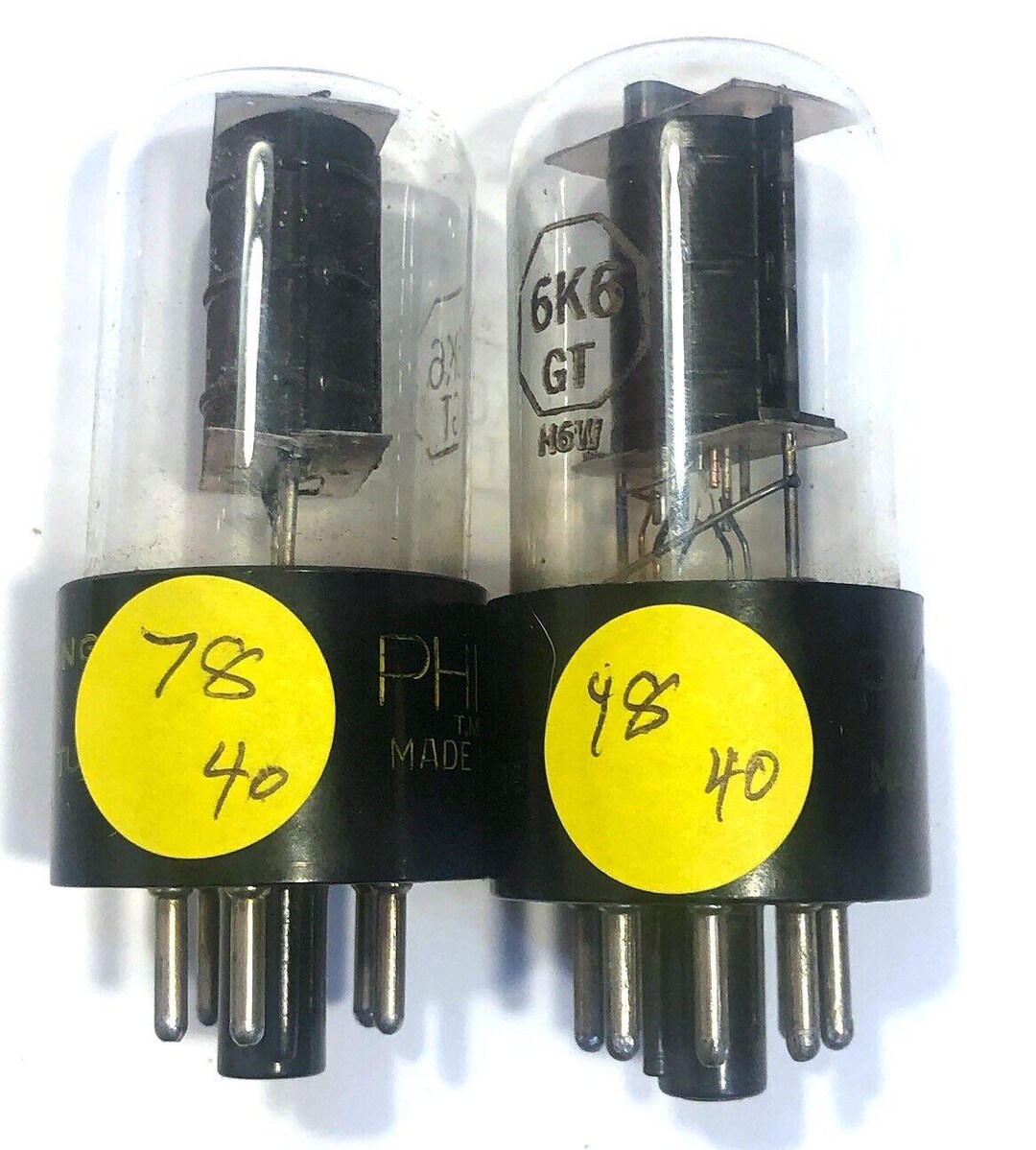 2 Vintage Philco 6K6 GT Electron Vacuum Radio Amplifier Tubes T227 - Etsy