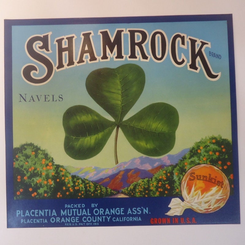 Orange Crate Labels - Etsy