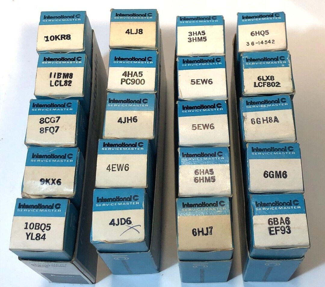 20 ITT Servicemaster RCA GE Electron Vacuum Radio Amplifier Tubes in ...